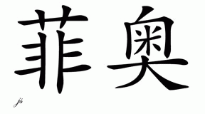 Chinese Name Ffion - Chinese Characters and Chinese Symbols on CSymbol