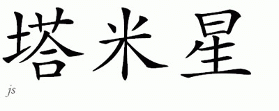 Chinese Name Tamsin - Chinese Characters and Chinese Symbols on CSymbol