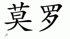 Chinese Name for Mauro - Chinese Characters